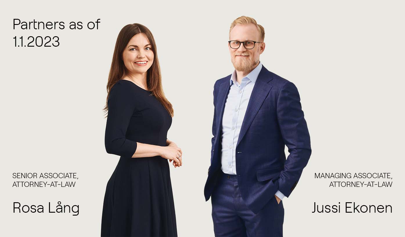 Jussi Ekonen and Rosa Lång appointed as Partners at Mäkitalo Attorneys ...